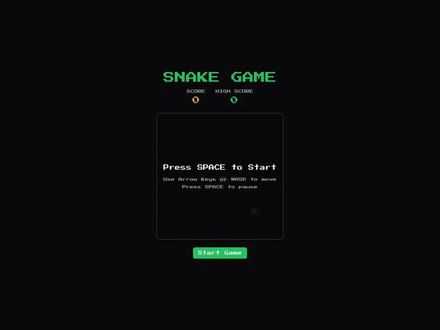 Classic Snake Game