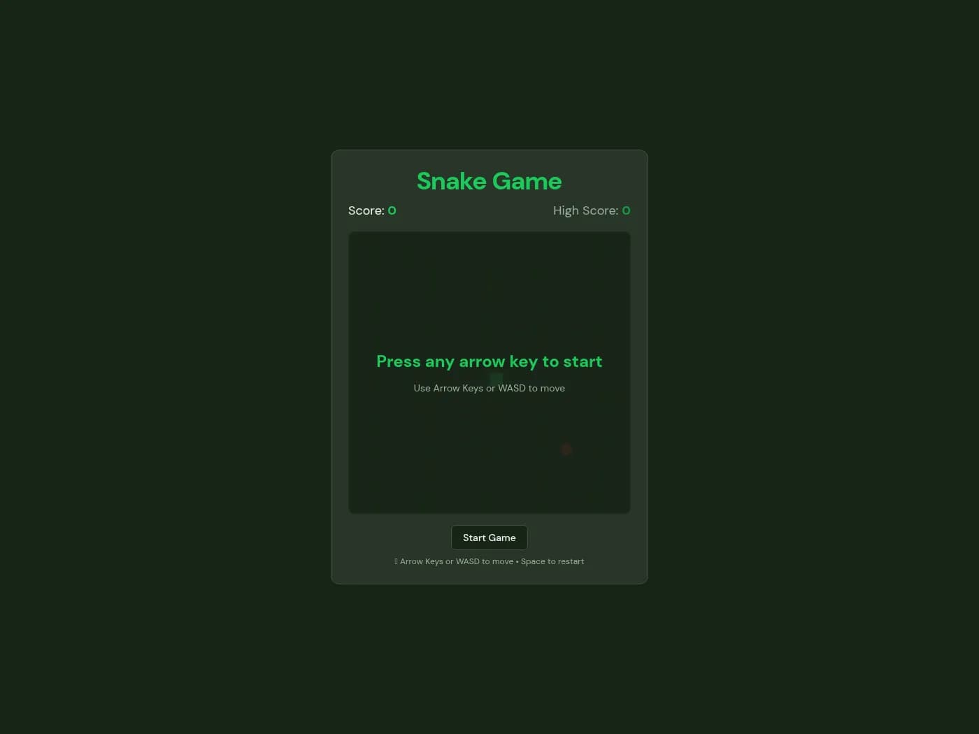 Simple Snake Game