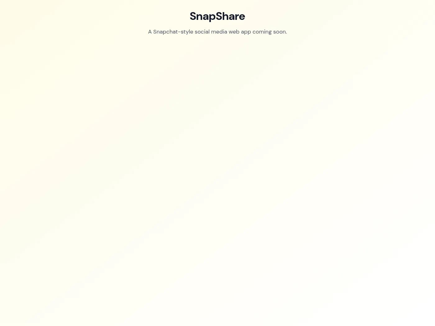 SnapShare – A Snapchat-Style Social Media Web App