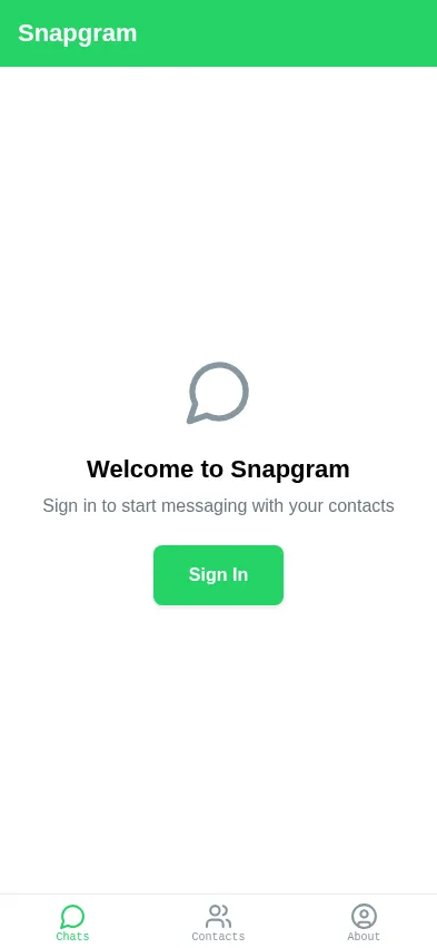 Snapgram - Instant Messaging App by Dimpho Nkosi & GenesisXi