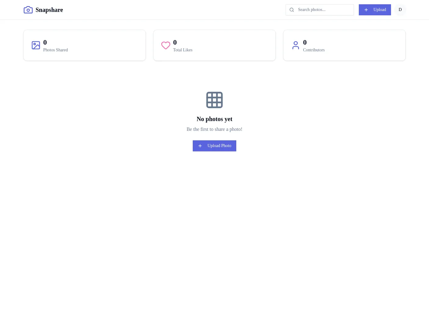 Snapshare Photo Sharing Platform