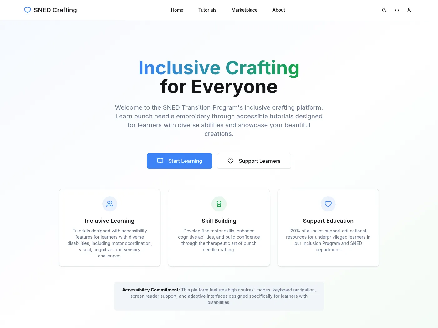 SNED Inclusive Crafting & Livelihood Platform