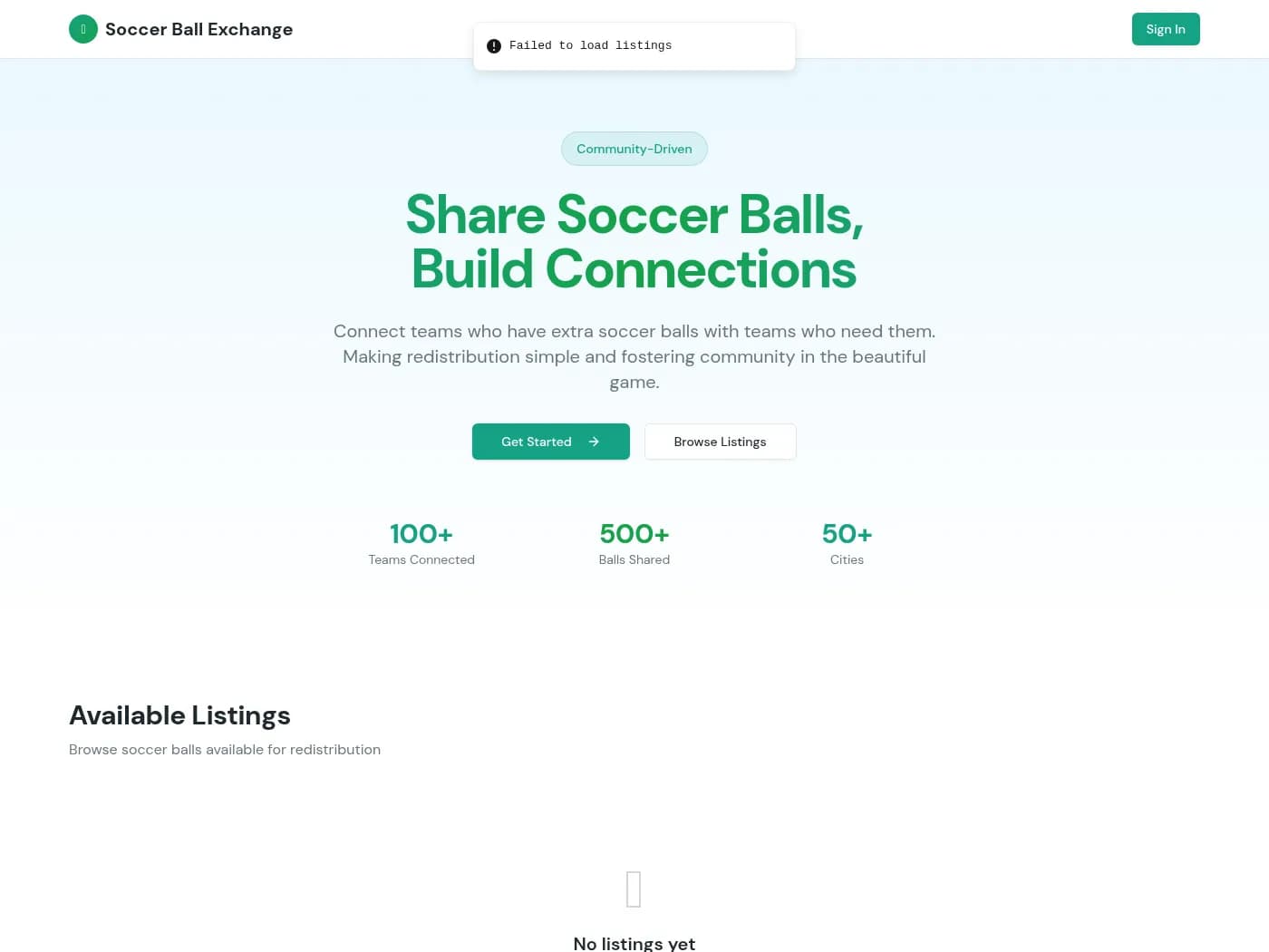 Soccer Ball Exchange