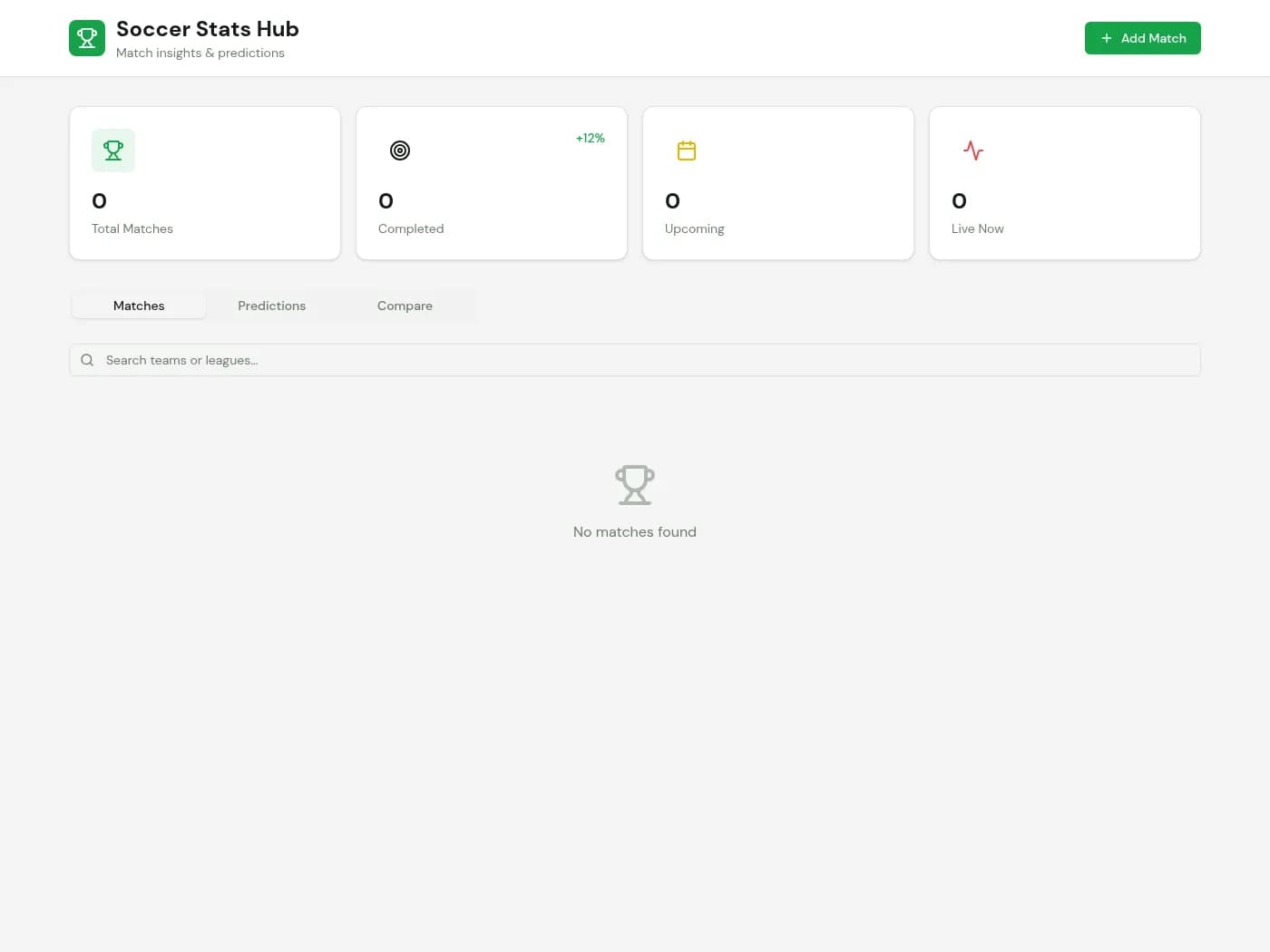 Soccer Stats & Match Insights Hub