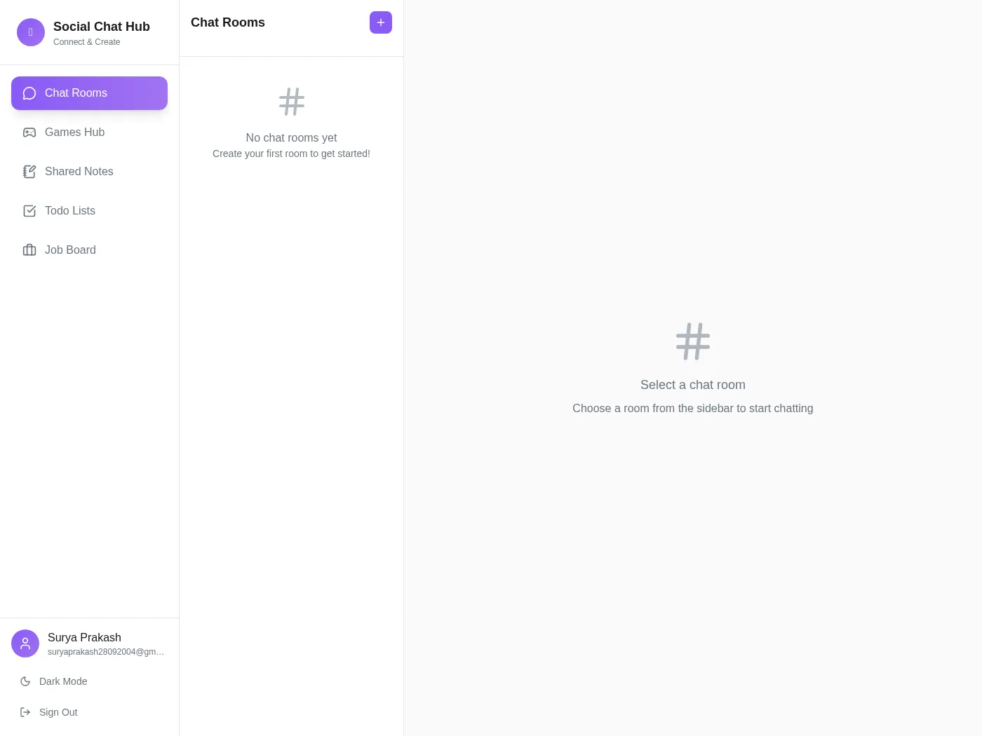 Social All-in-One Chatting App for Friends and Community