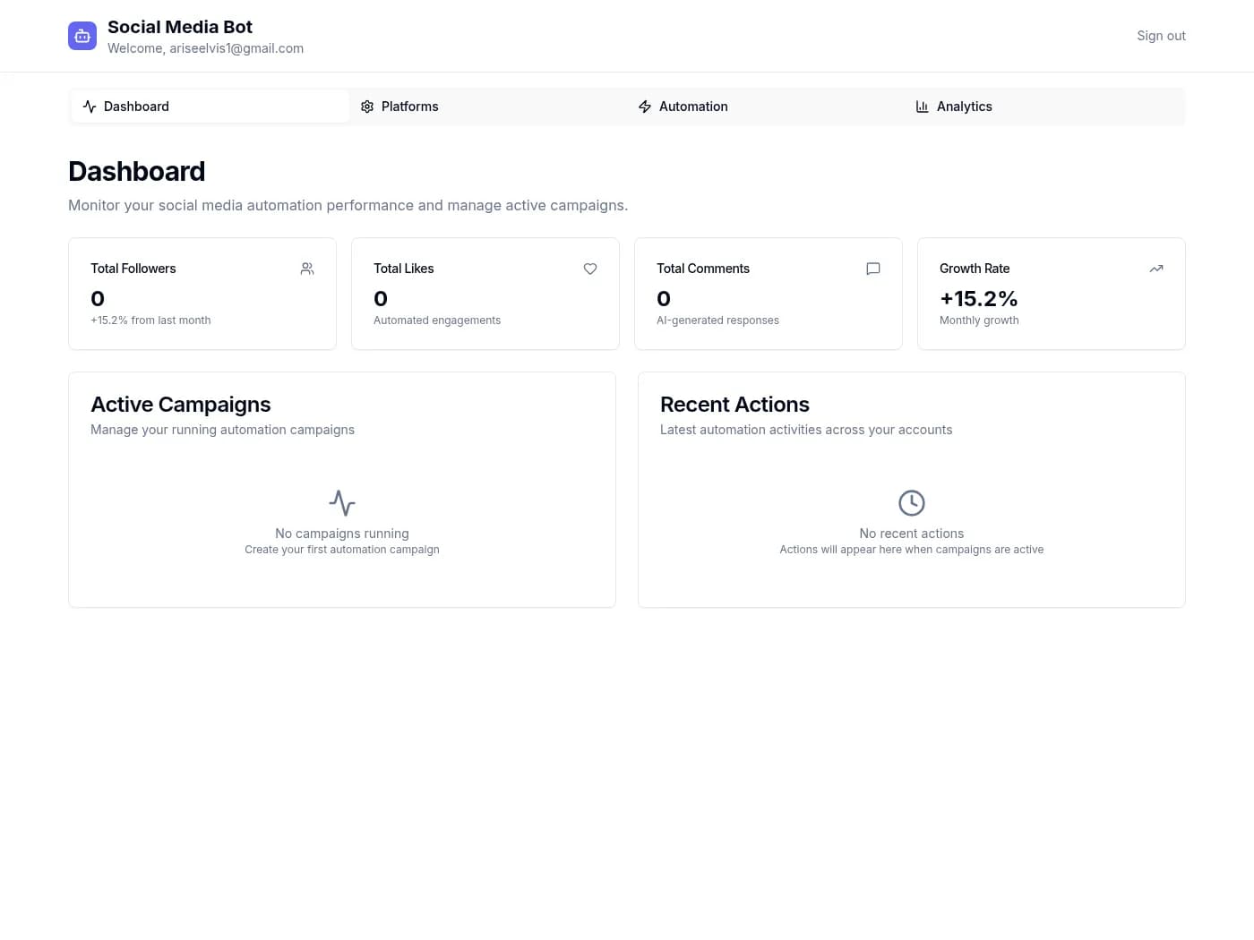 Social Media Engagement Automation Bot