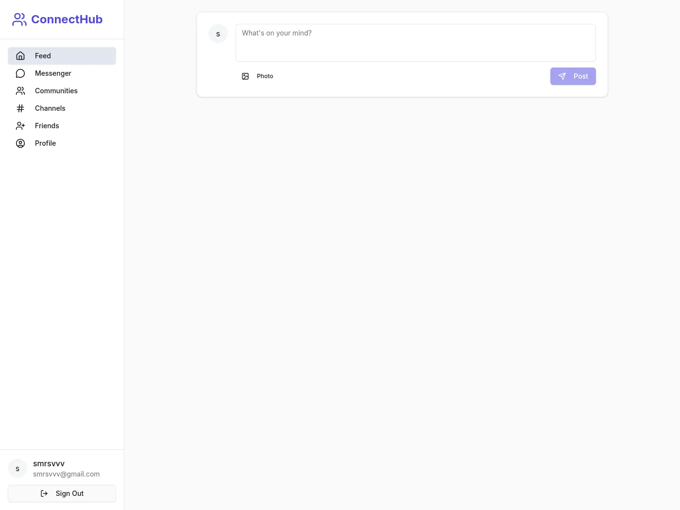 Social Network with Posts, Messaging, & Communities