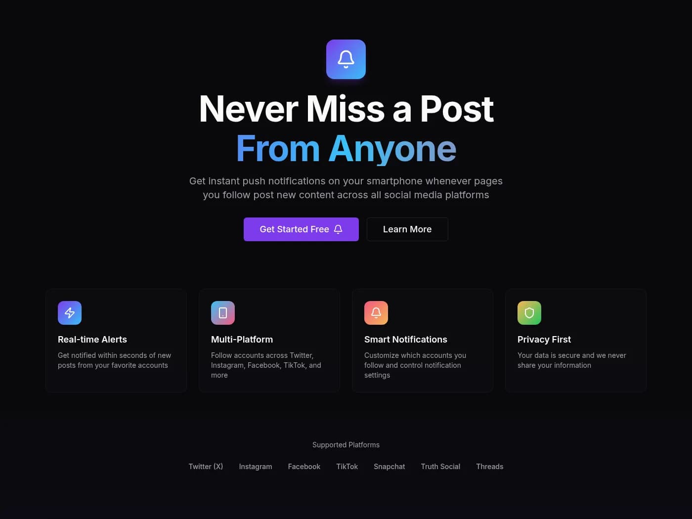 Social Pulse: Real-Time New Post Notifier