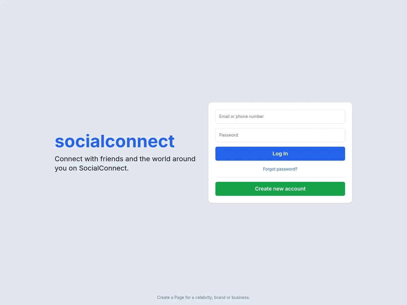 SocialConnect: A Facebook-Inspired Social Platform