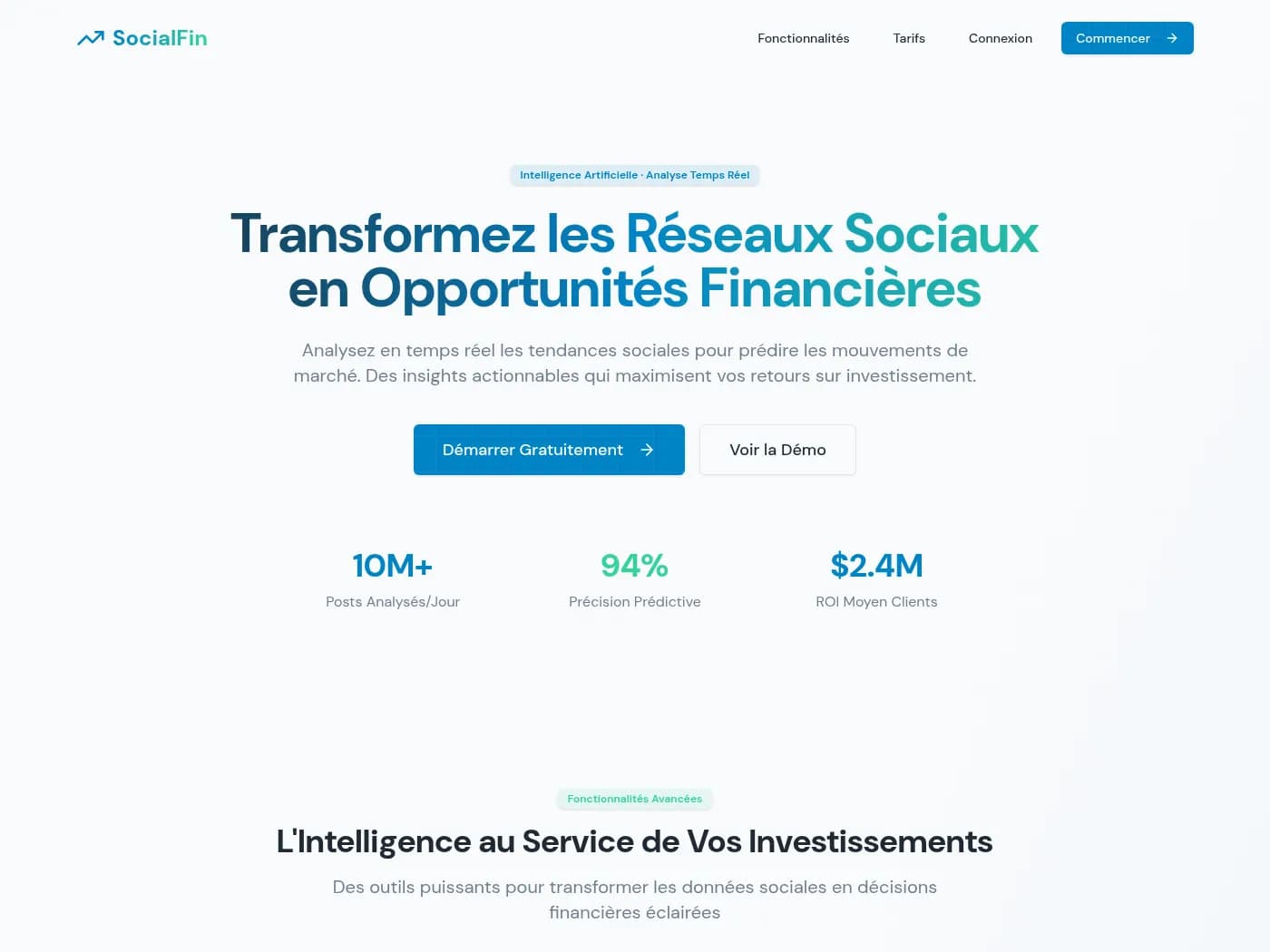 SocialFin Insights SaaS