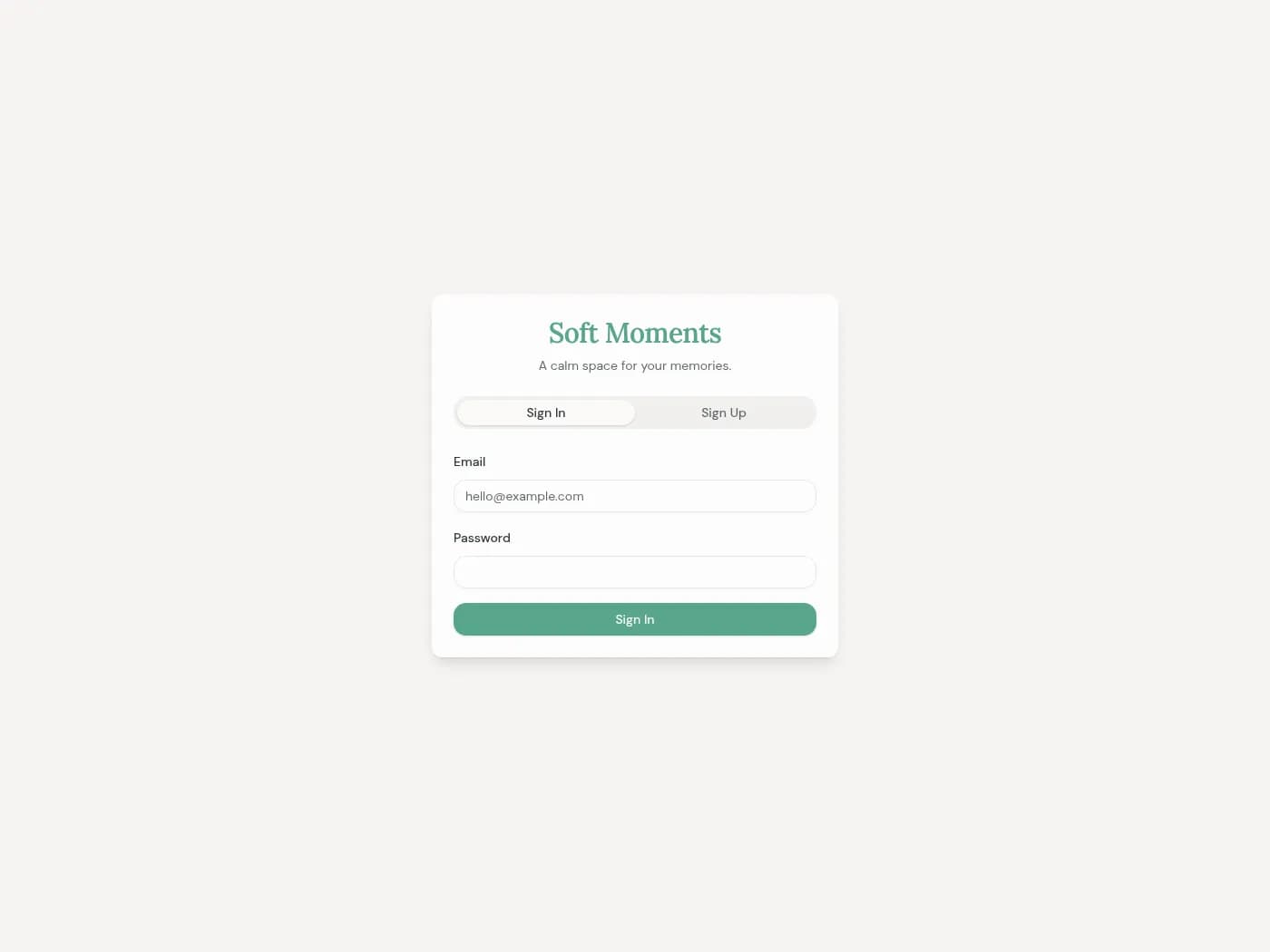Soft Moments App