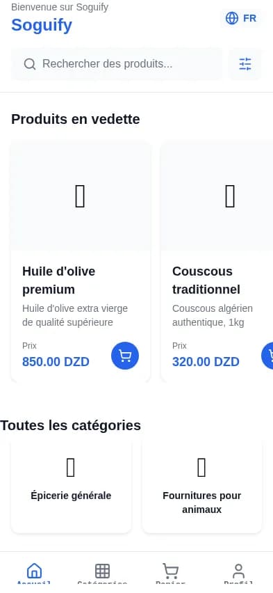 Soguify B2B E-commerce Mobile App