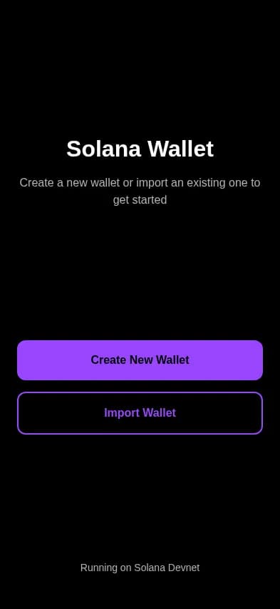 Solana Wallet Mobile - Secure React Native App for SOL Accounts