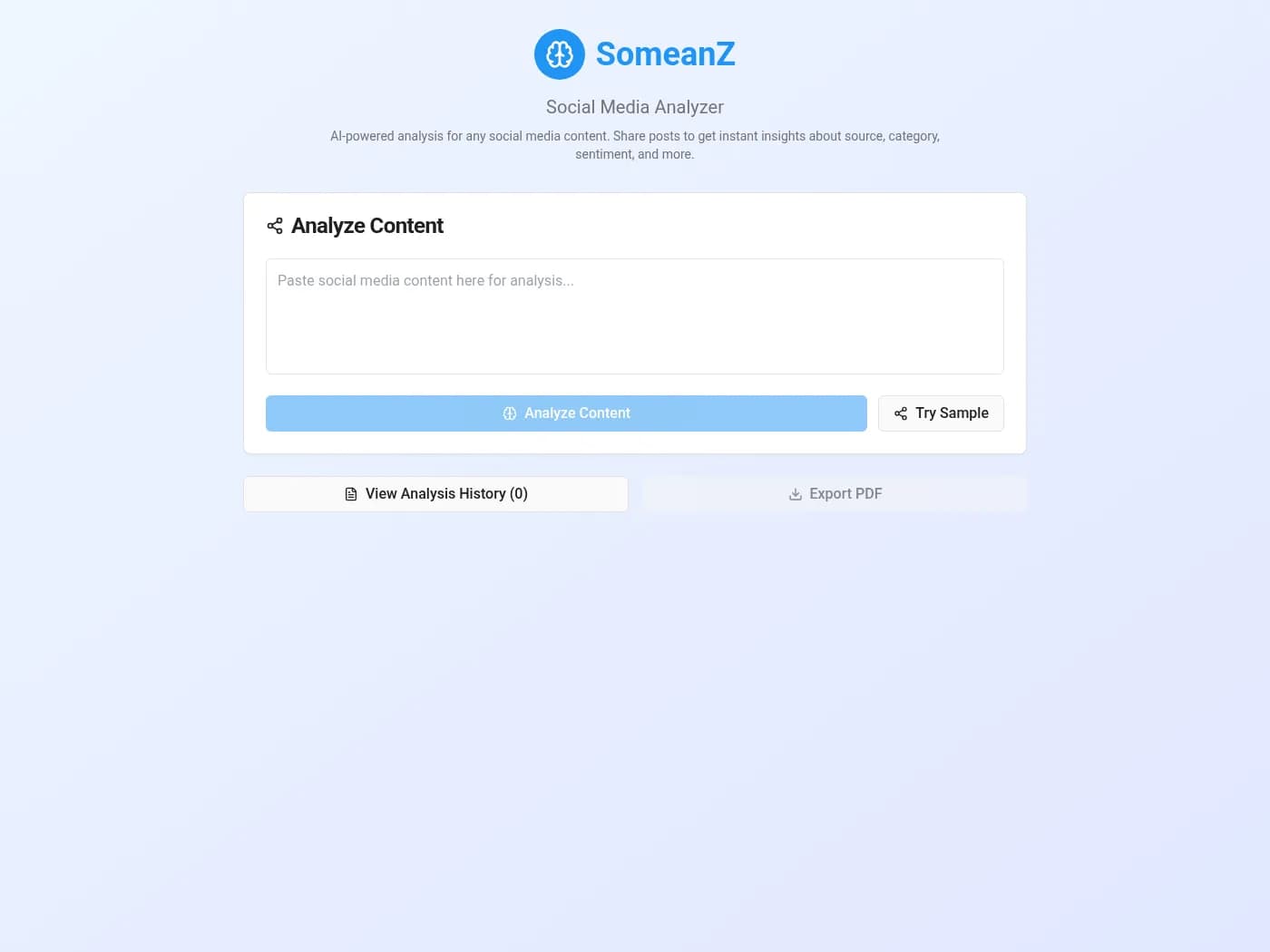 SomeanZ - Android Social Media Analyzer with AI-Powered Insights