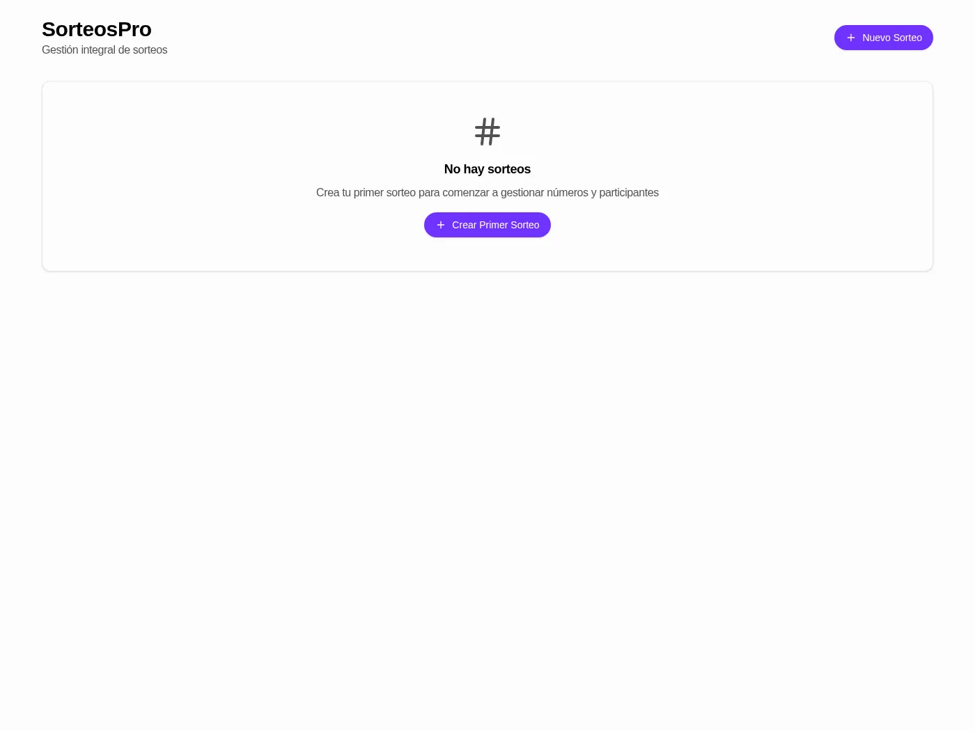 SorteosPro: Plataforma Moderna para la Gestión Integral de Sorteos
