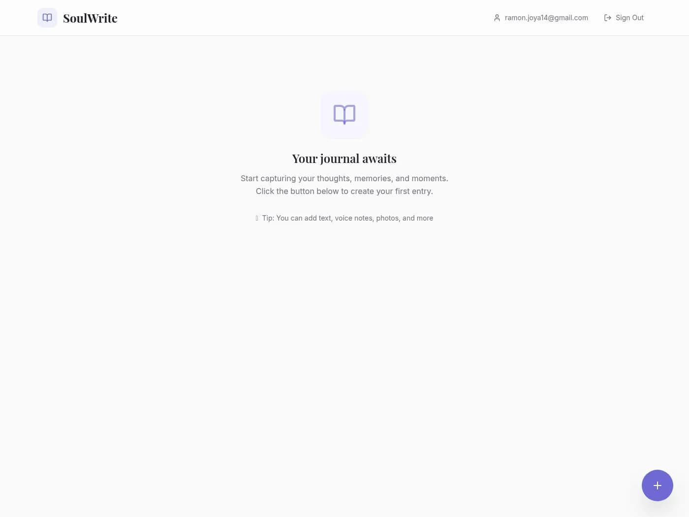 SoulWrite – Intelligent, Multi-Modal Personal Journal