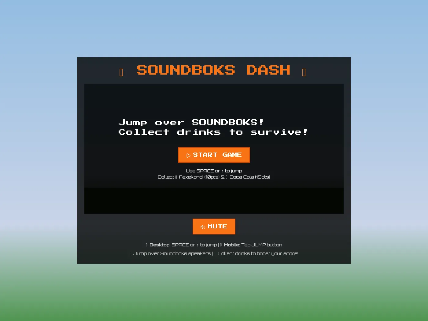 Mario-Inspired 2D Platformer: Soundboks Dash