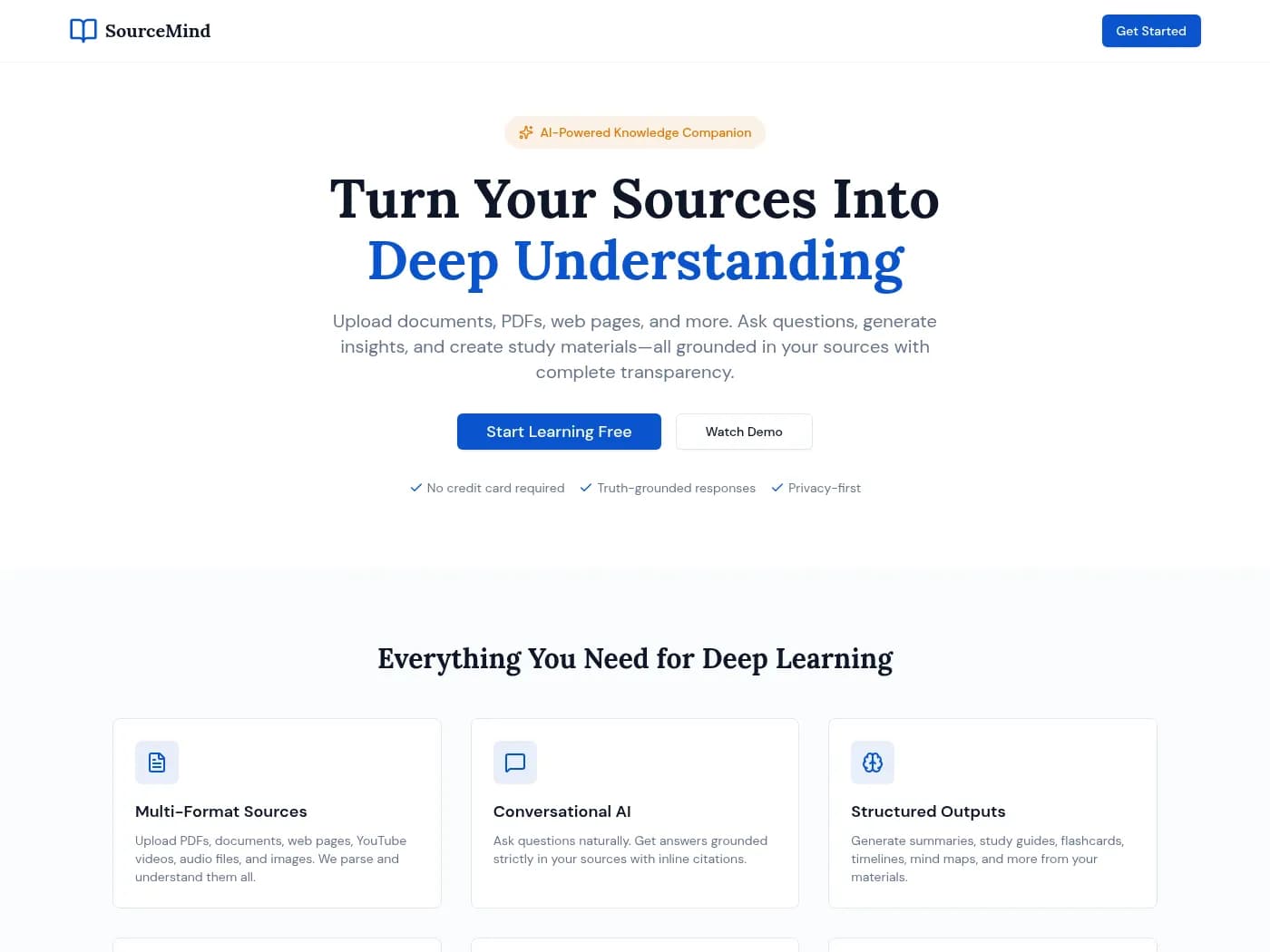 SourceMind AI Notebook