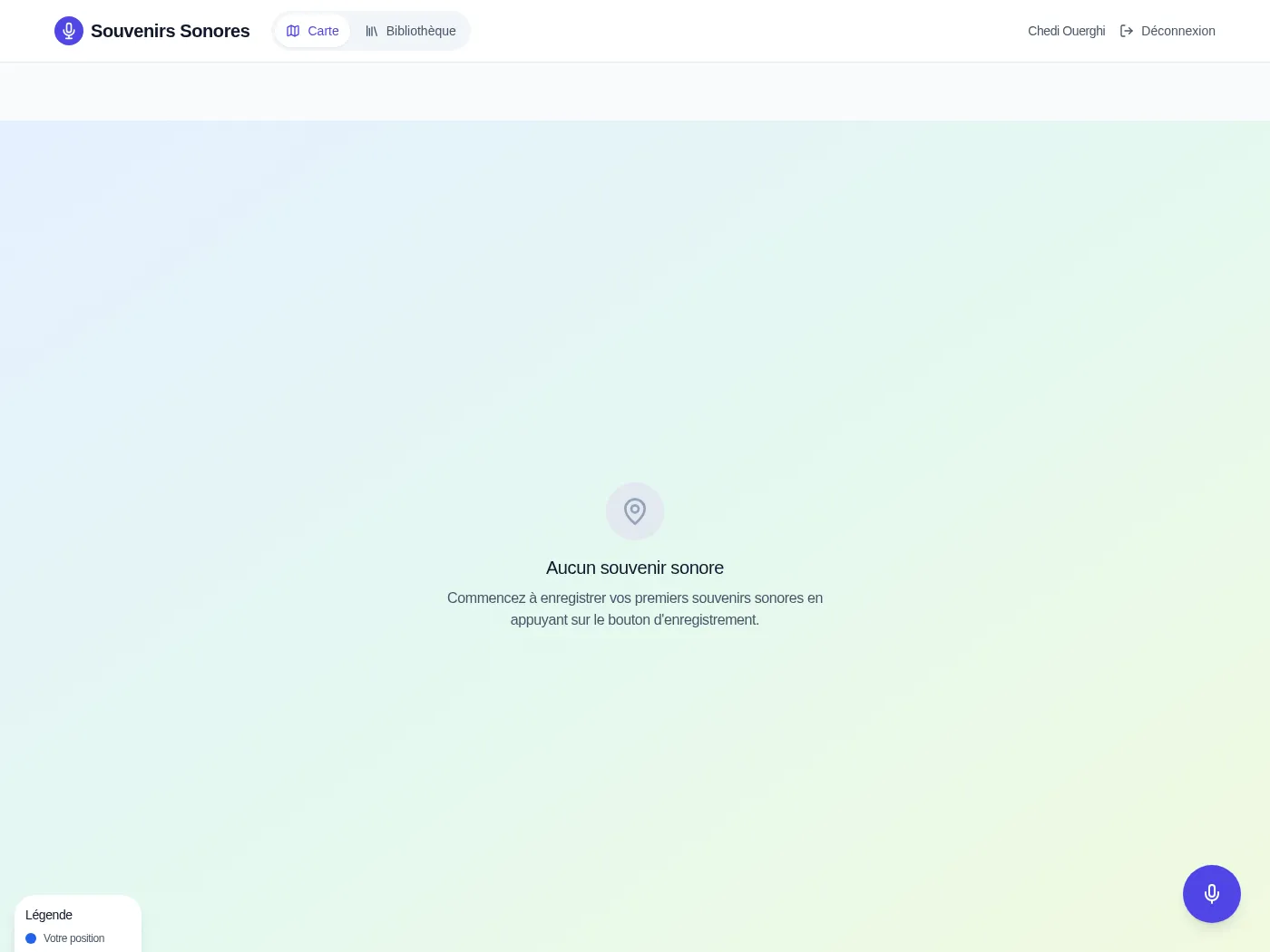 Souvenirs Sonores: Capturez et Revivez Vos Moments Sonores sur Carte