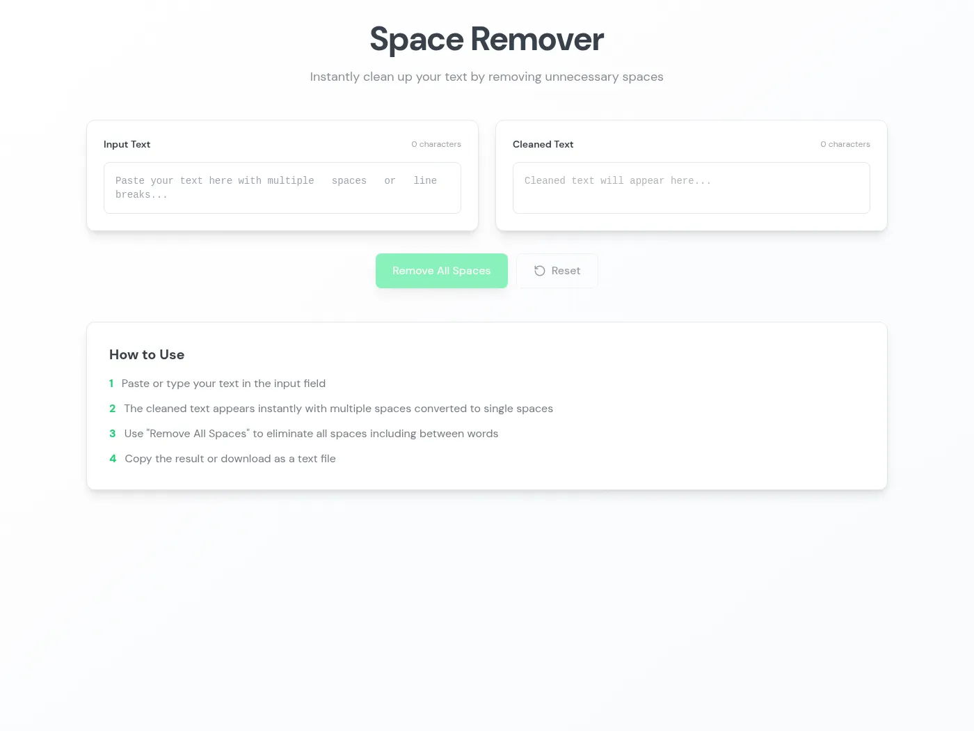 Space Remover Utility