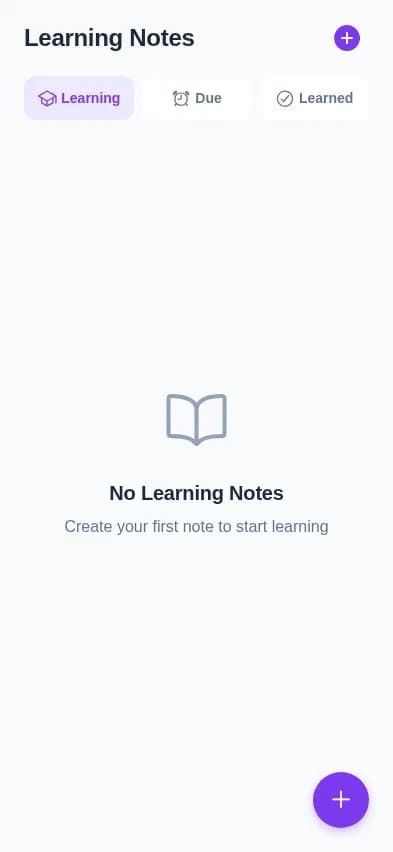 Cross-Platform Personal Spaced Repetition Learning App