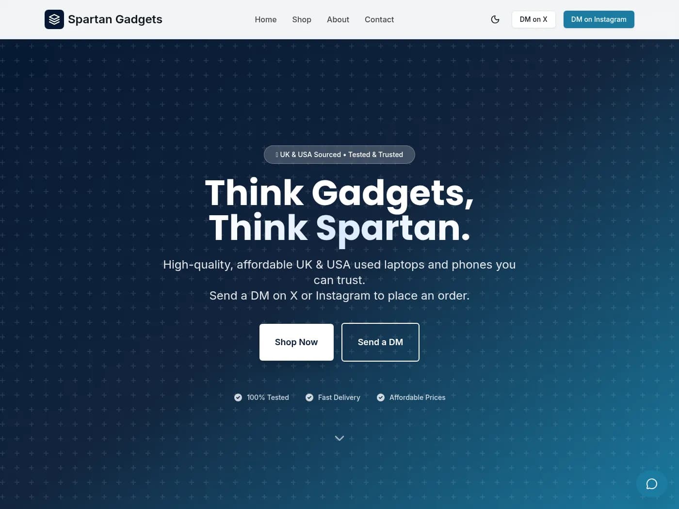 Spartan Gadgets eCommerce Platform for UK & USA Used Laptops and Phones