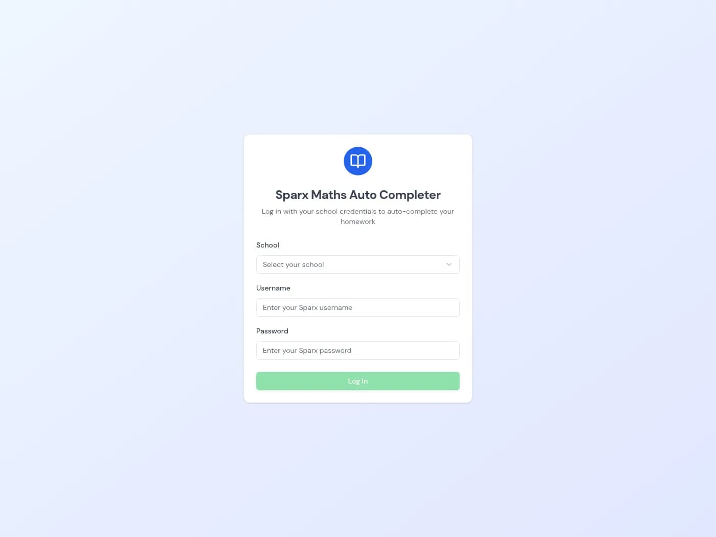Sparx Maths Homework Auto Completer Web App