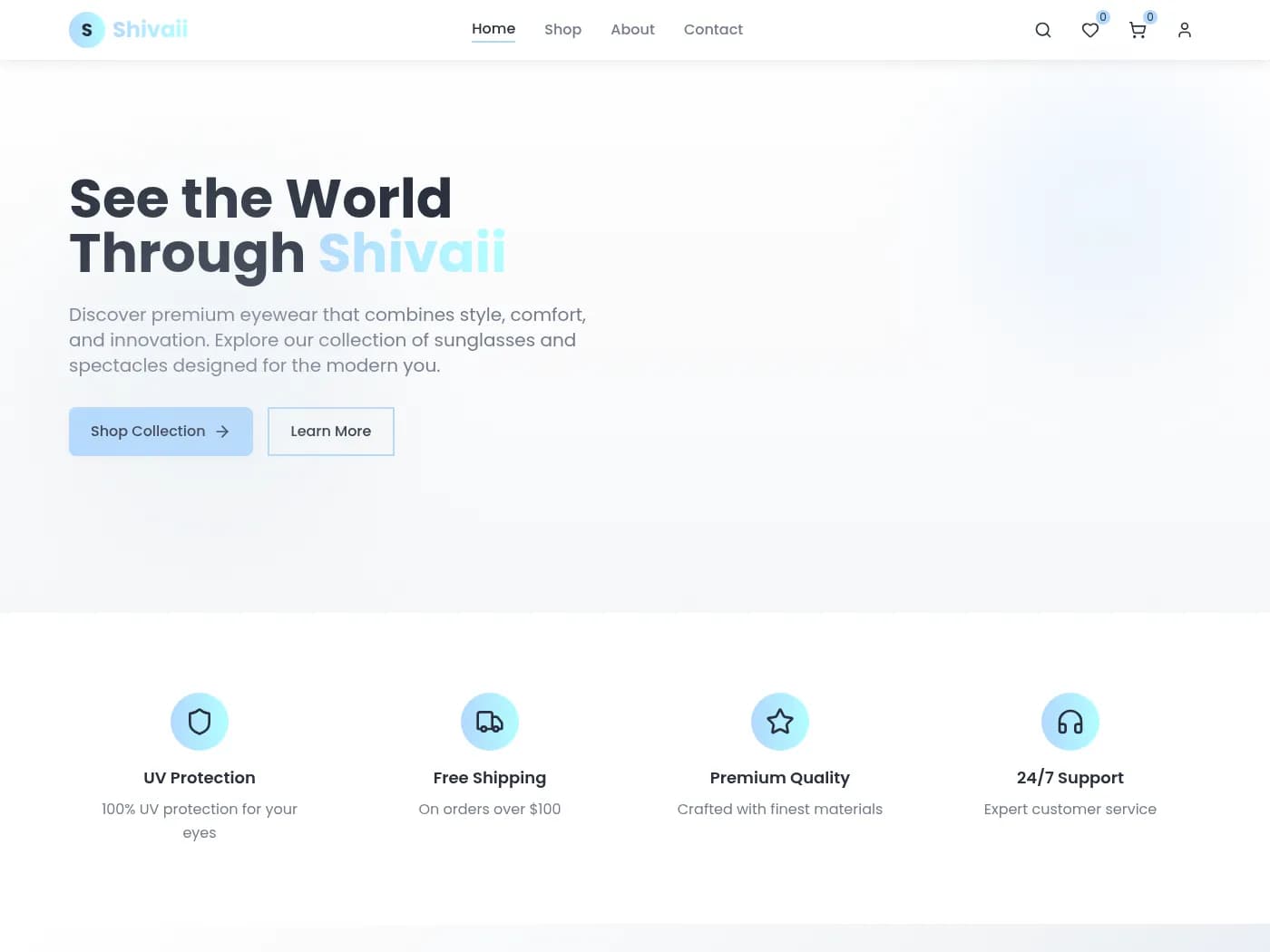 SpectraEyewear 3D E-Commerce Platform