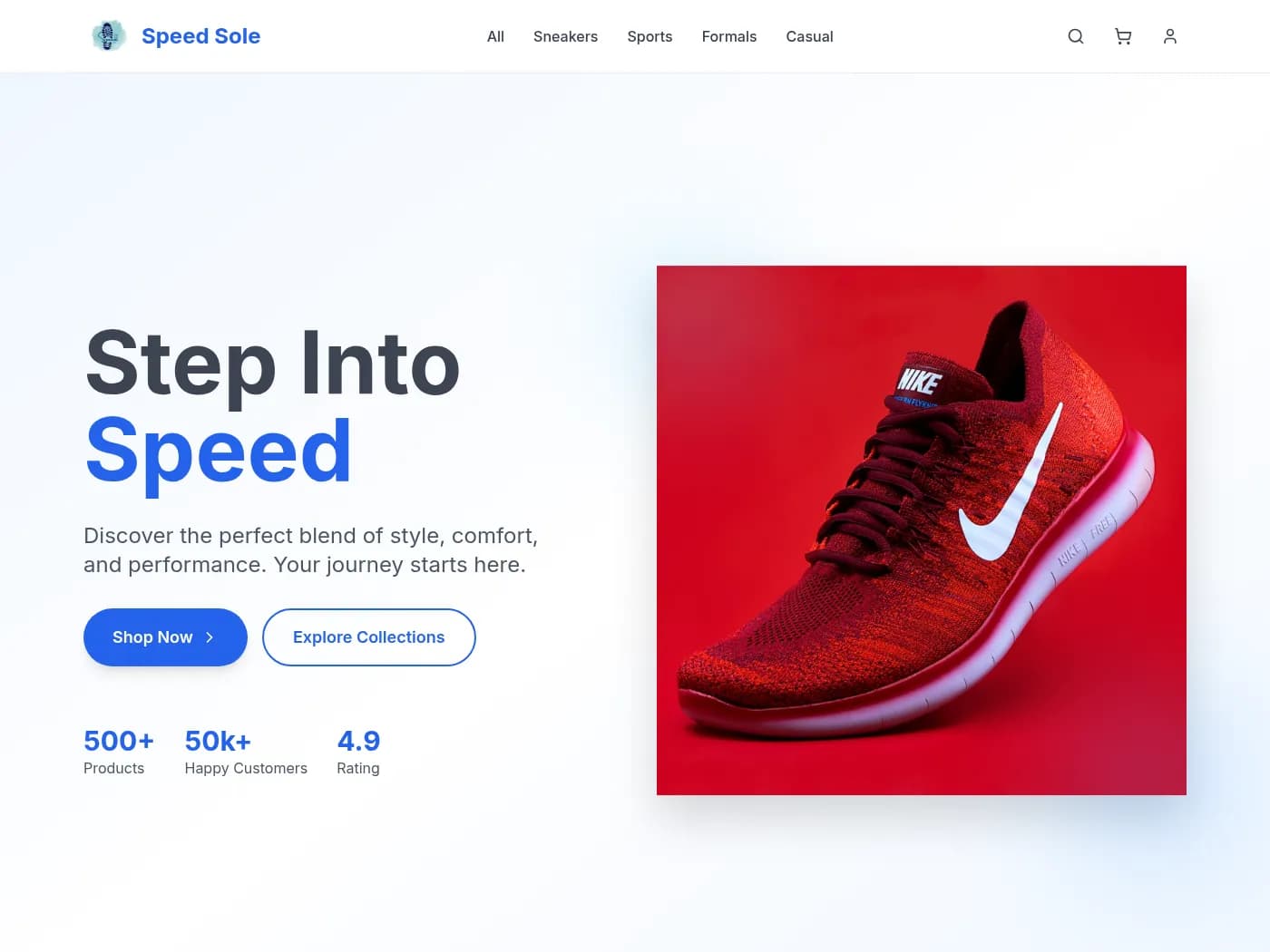 Speed Sole - Professional Shoe Store Website