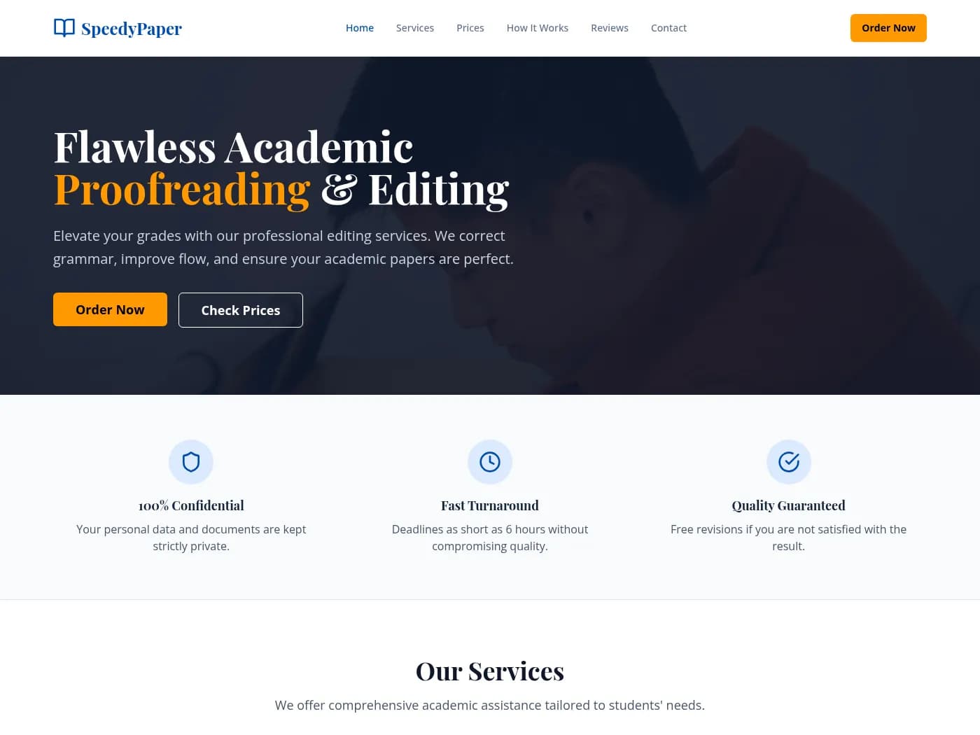 SpeedyPaper Student Proofreading