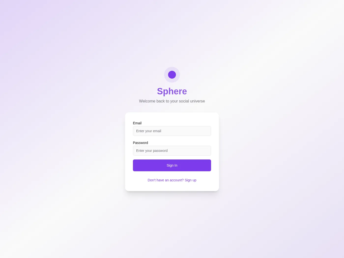 Sphere: Next-Gen Visual Social Platform with Real-Time Chat & Communities