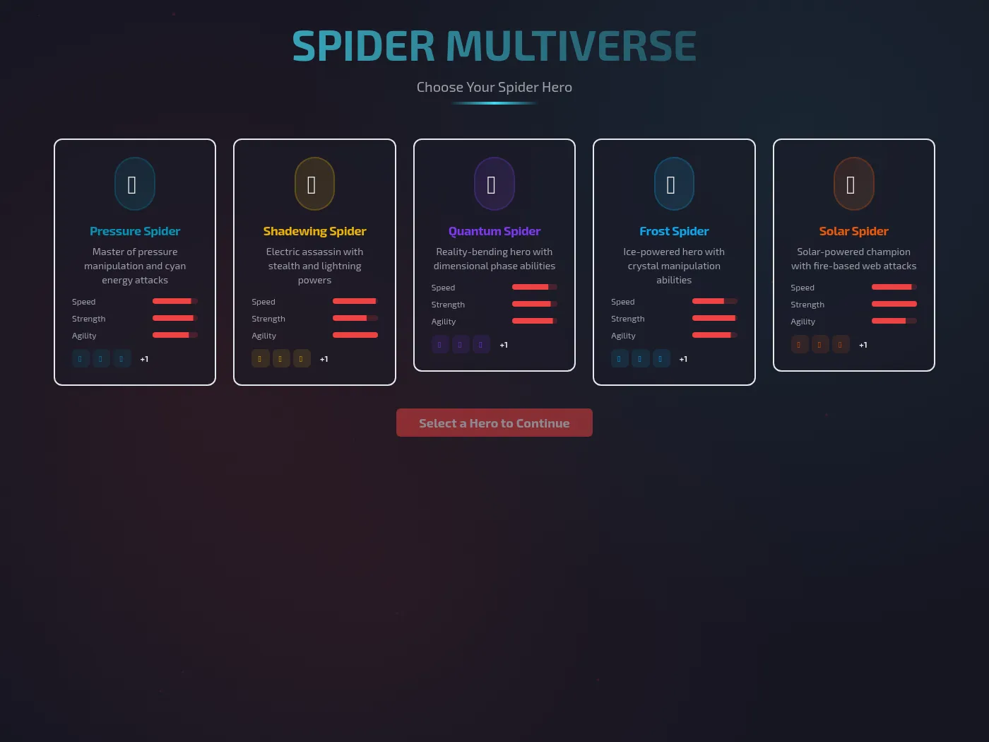 Spider Multiverse: Fan-made Heroes Game