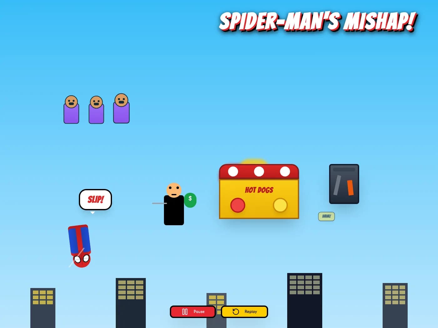 Spider-Man's Comic Hot Dog Stand Mishap Animation