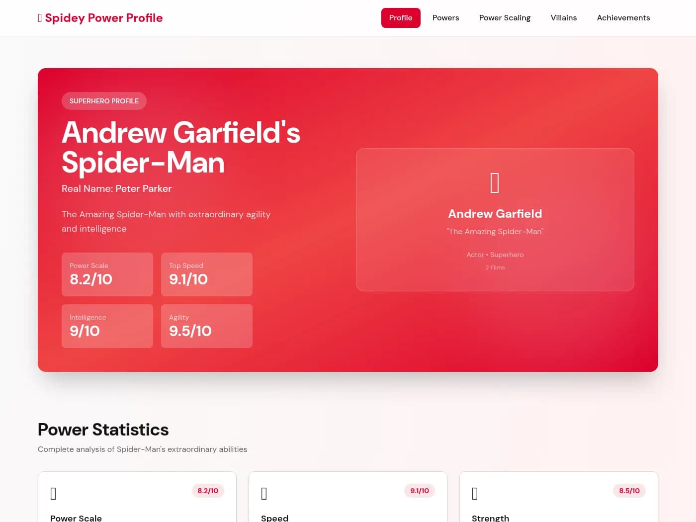 Spidey Power Analyzer