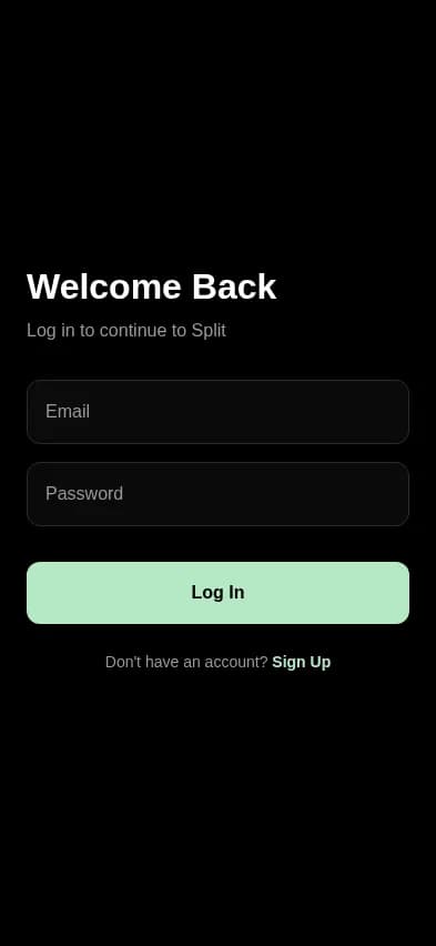 Split – Minimal Mobile Payments & Bill Splitting App