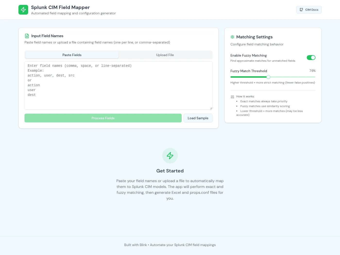 Automated Splunk CIM Field Mapper & Exporter