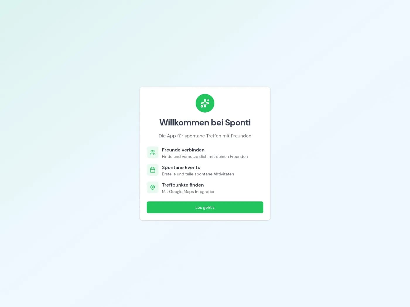 Sponti: Die iOS-App für spontane Treffen & Events mit Freunden