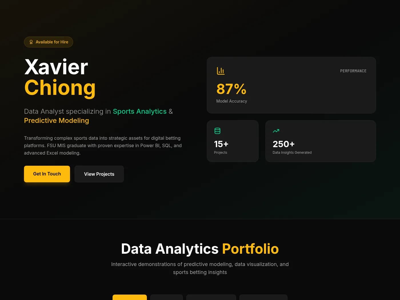 Sports Data Analytics Portfolio for Digital Betting Platforms