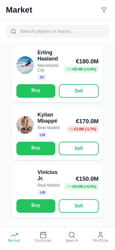 SportValue Mobile App