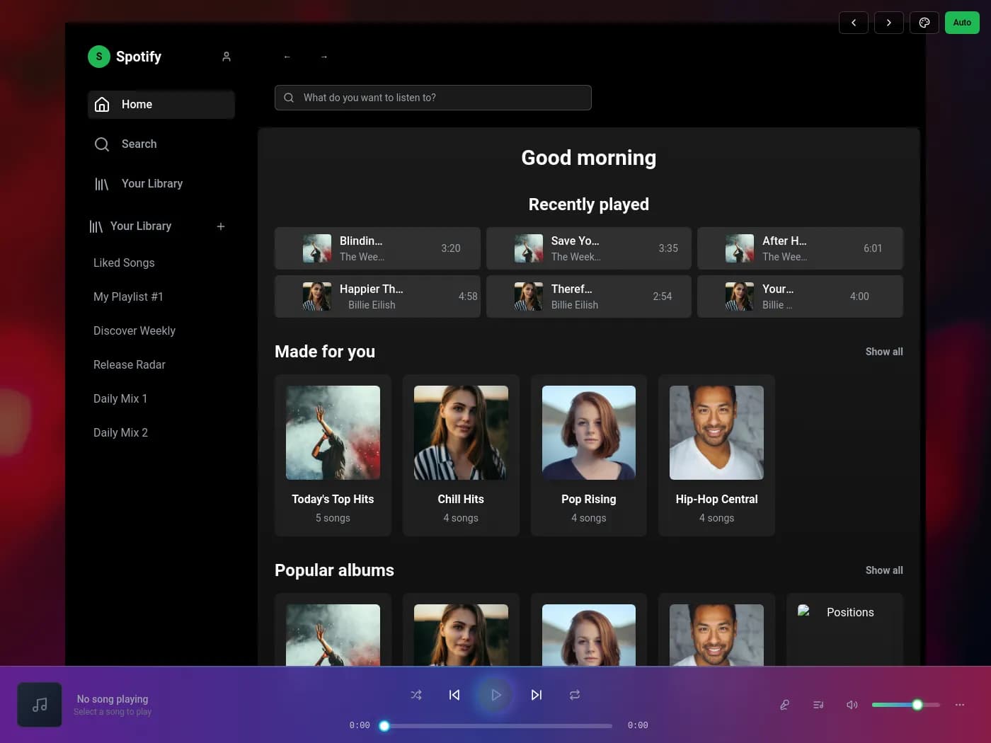 Spotify Clone - Music Streaming Platform