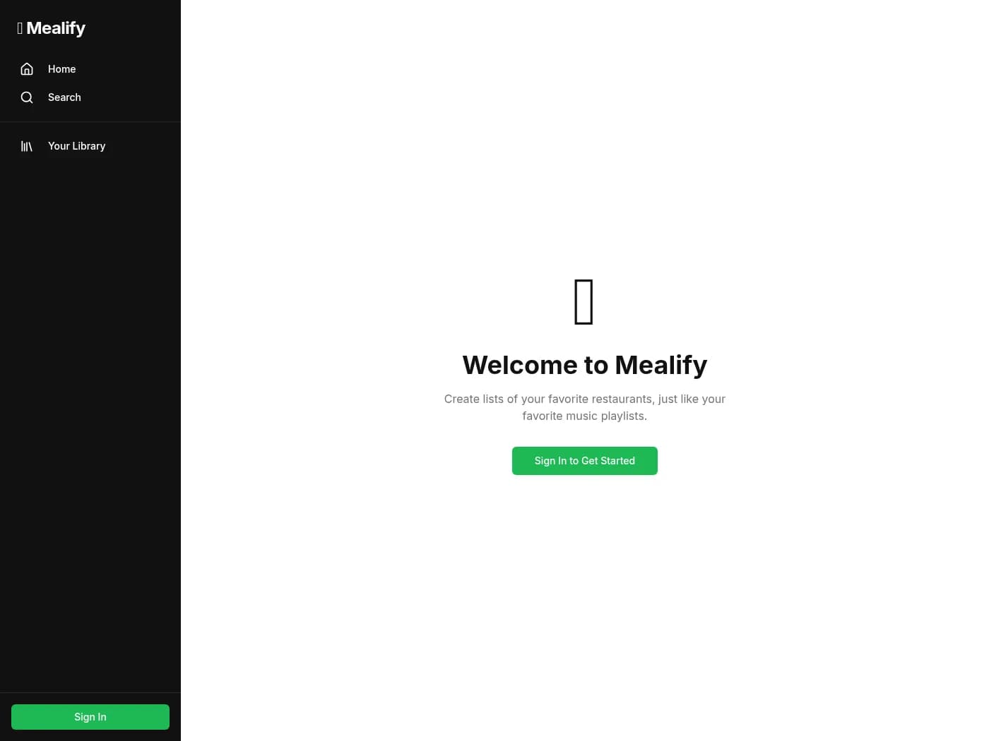 Mealify – Music-Inspired Restaurant Discovery