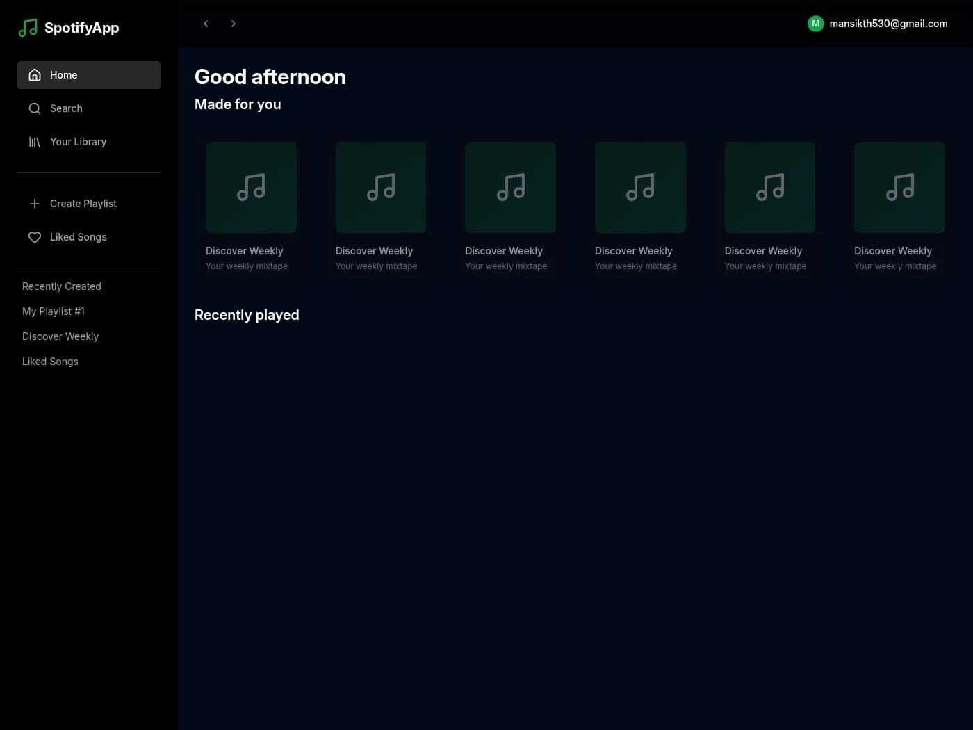 Spotify Playlist App