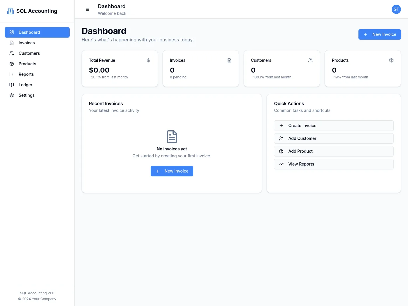 SQL Accounting Web App