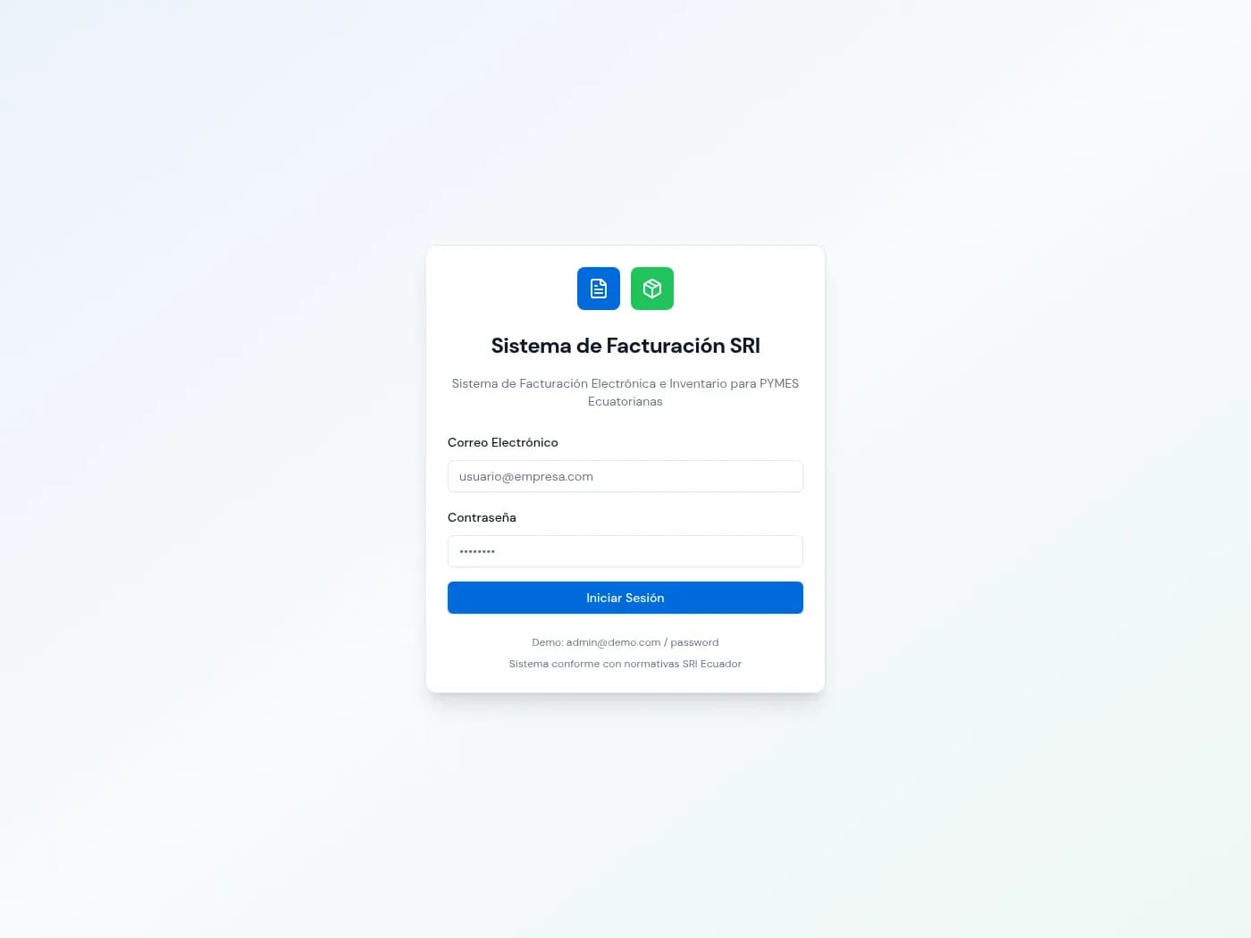 SRI-Compliant Electronic Invoicing and Inventory System for Ecuadorian SMEs