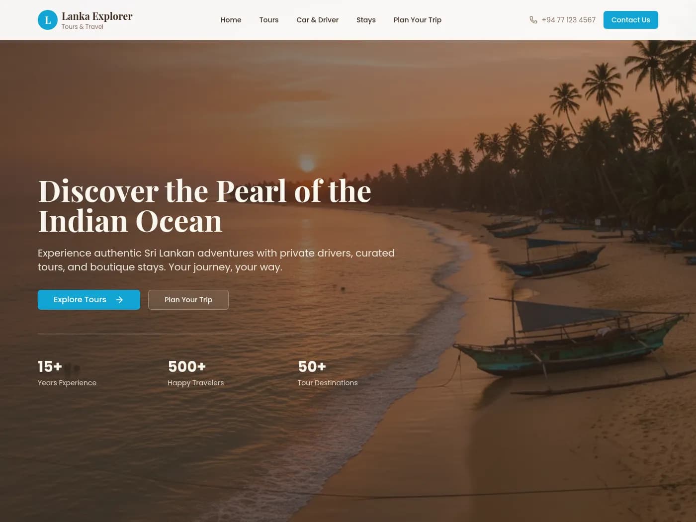 Sri Lanka Tours & Car Rental Web Portal