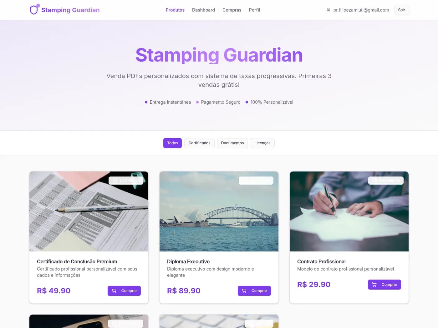 Stamping App with Payment Integration