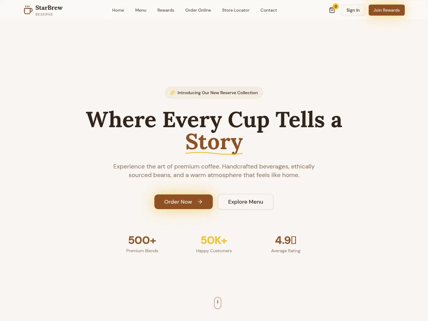 StarBrew Reserve Luxury Coffee Ecosystem