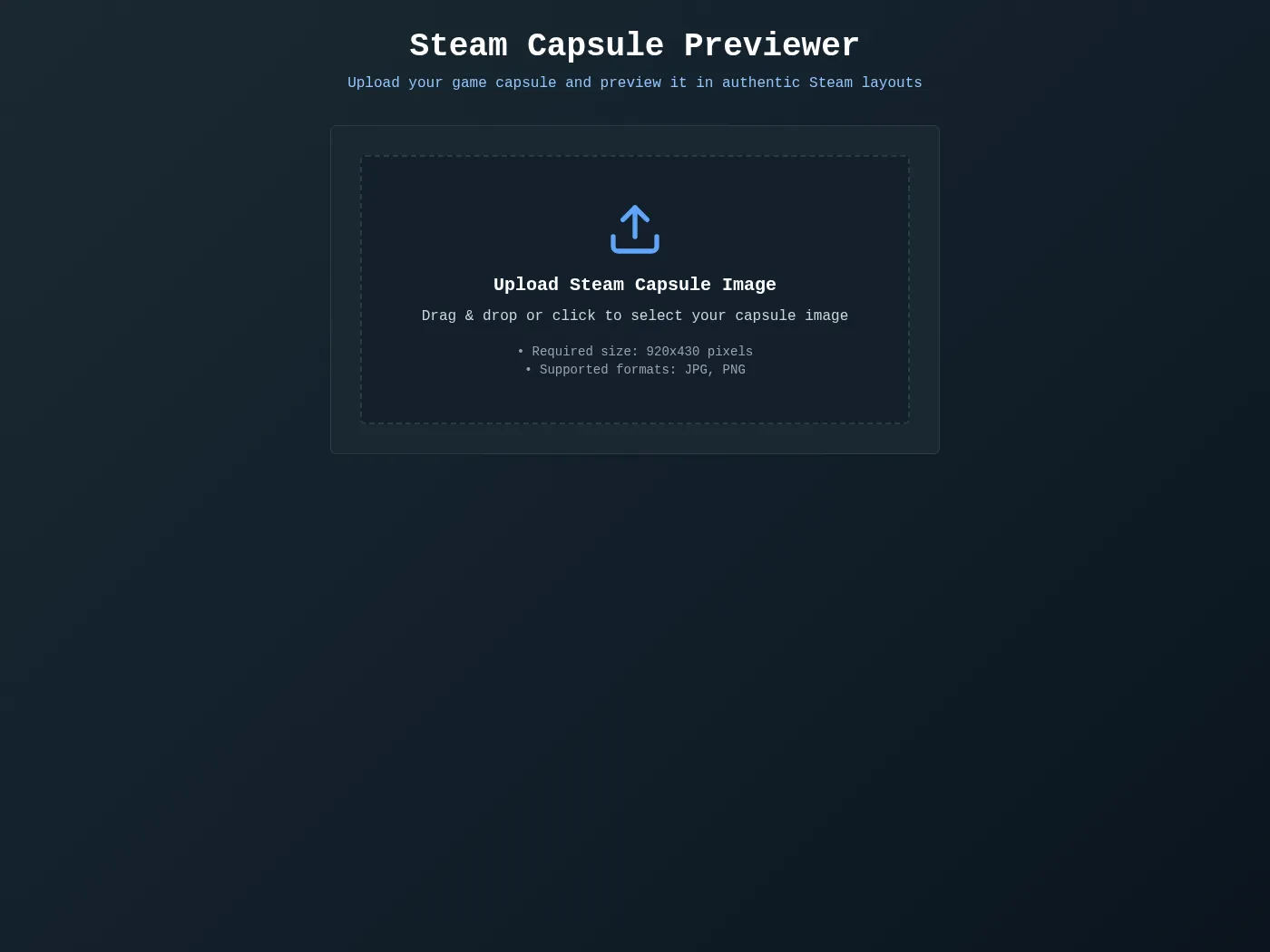Steam Capsule Image Previewer