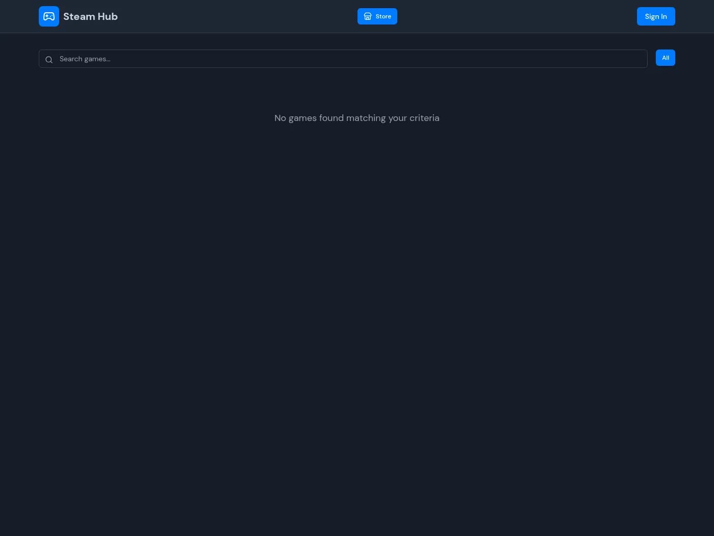 Steam Game Hub