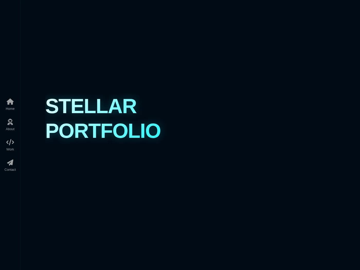 Stellar Portfolio: A Visually Striking Animated WebGL Portfolio in One HTML File